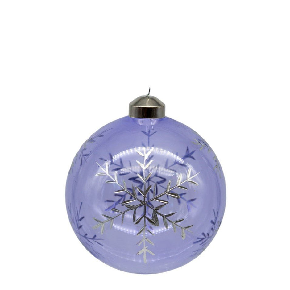 Blue and Silver Snowflake Bauble – My Christmas