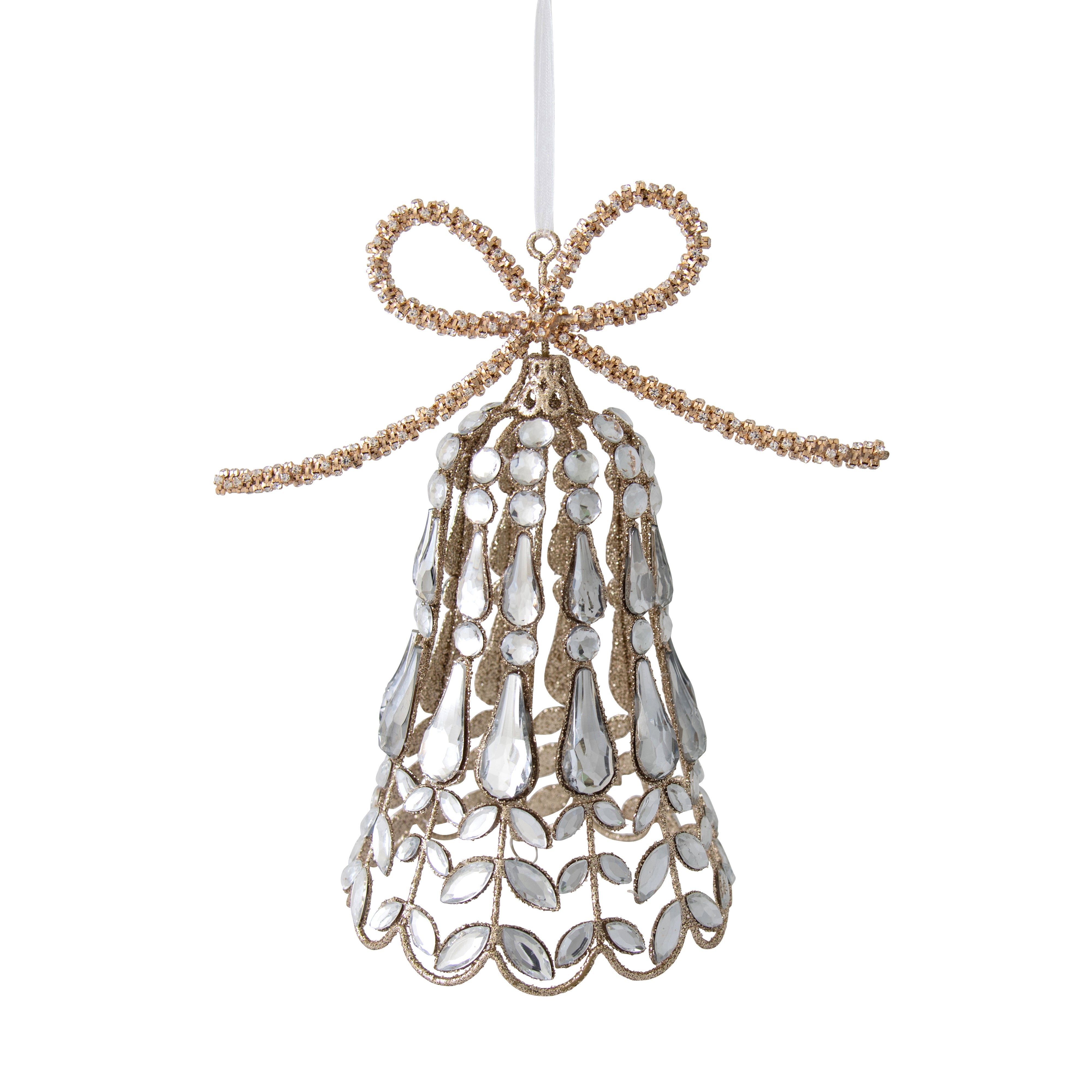 Crystal Hanging Bow Bell - Small – My Christmas