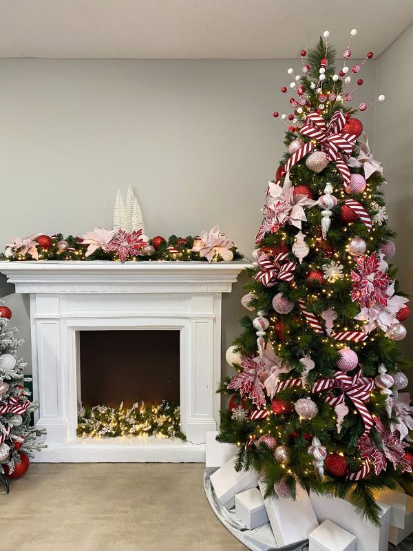Staircase Garland Design - My Christmas