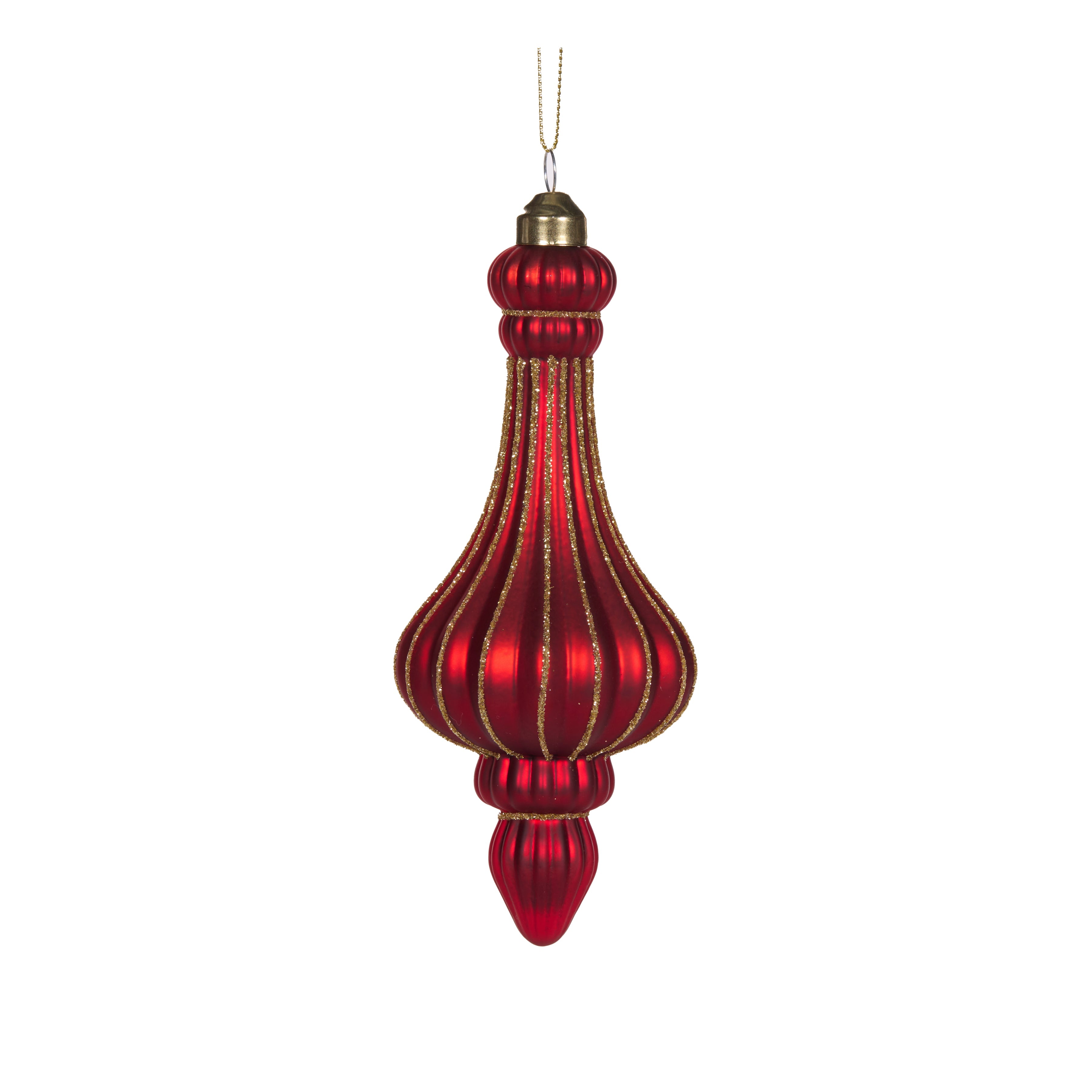 Matte Red Embellished Chandelier Finial – My Christmas
