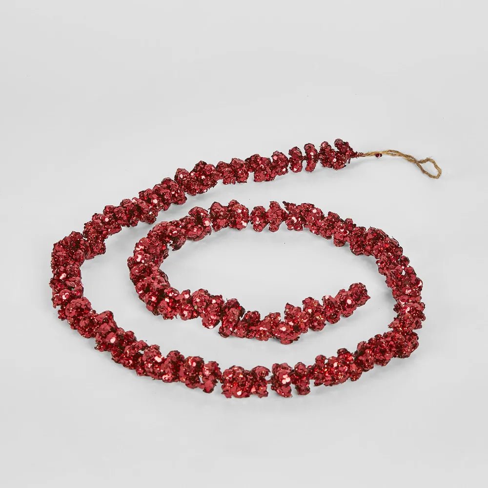 Red Shimmer Garland – My Christmas