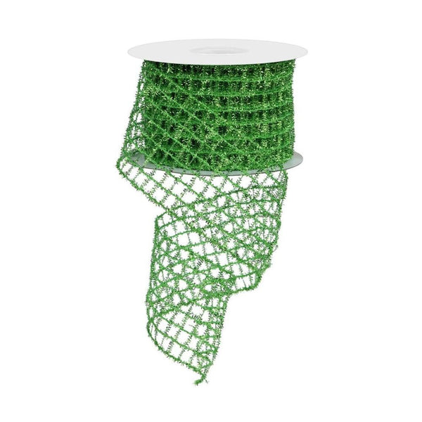 Green Tinsel Ribbon - My Christmas